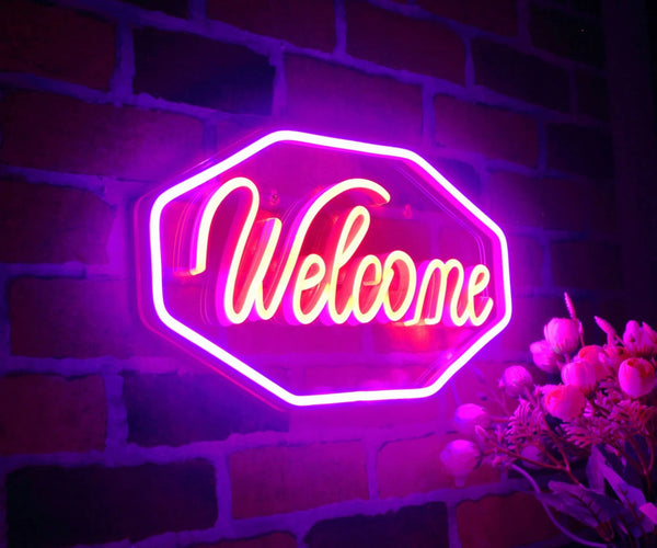 Welcome Neon Sign | Warm Invitation For Every Space – Orant Neon