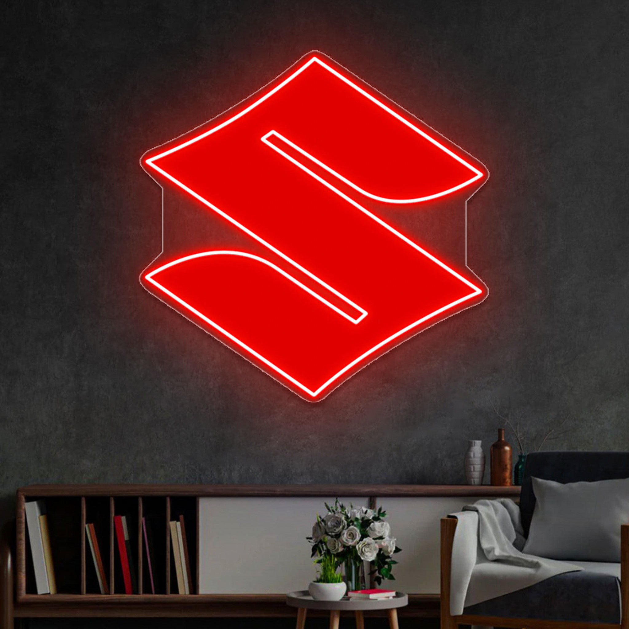 Suzuki LED Neon Sign - Premium Neon Light for Suzuki Enthusiasts & Gar