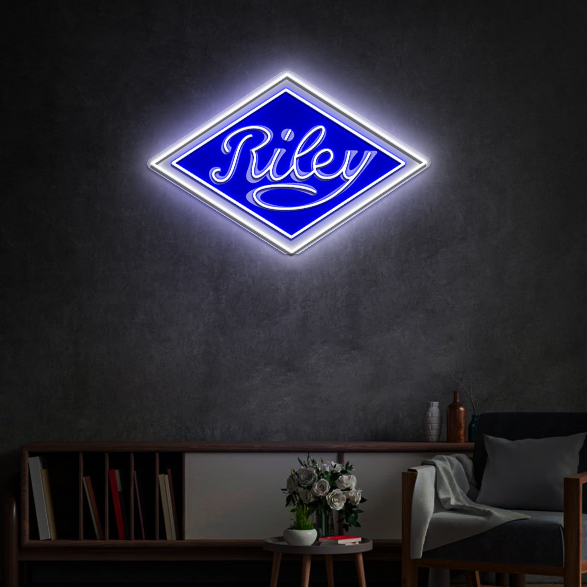 Riley LED Neon Sign - Premium Neon Light for Riley Enthusiasts & Garag