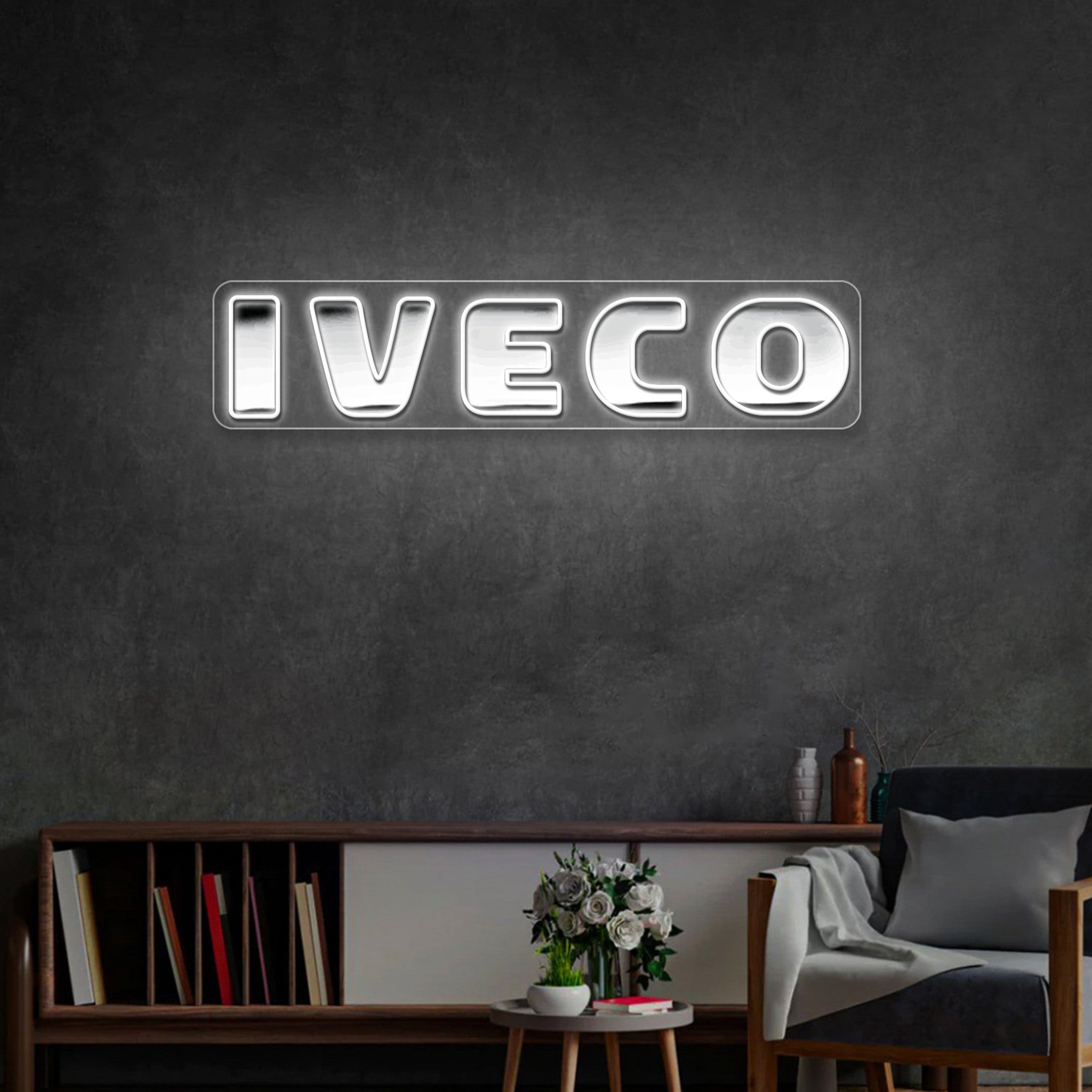 Iveco LED Neon Sign - Premium Neon Light for Iveco Enthusiasts & Garag
