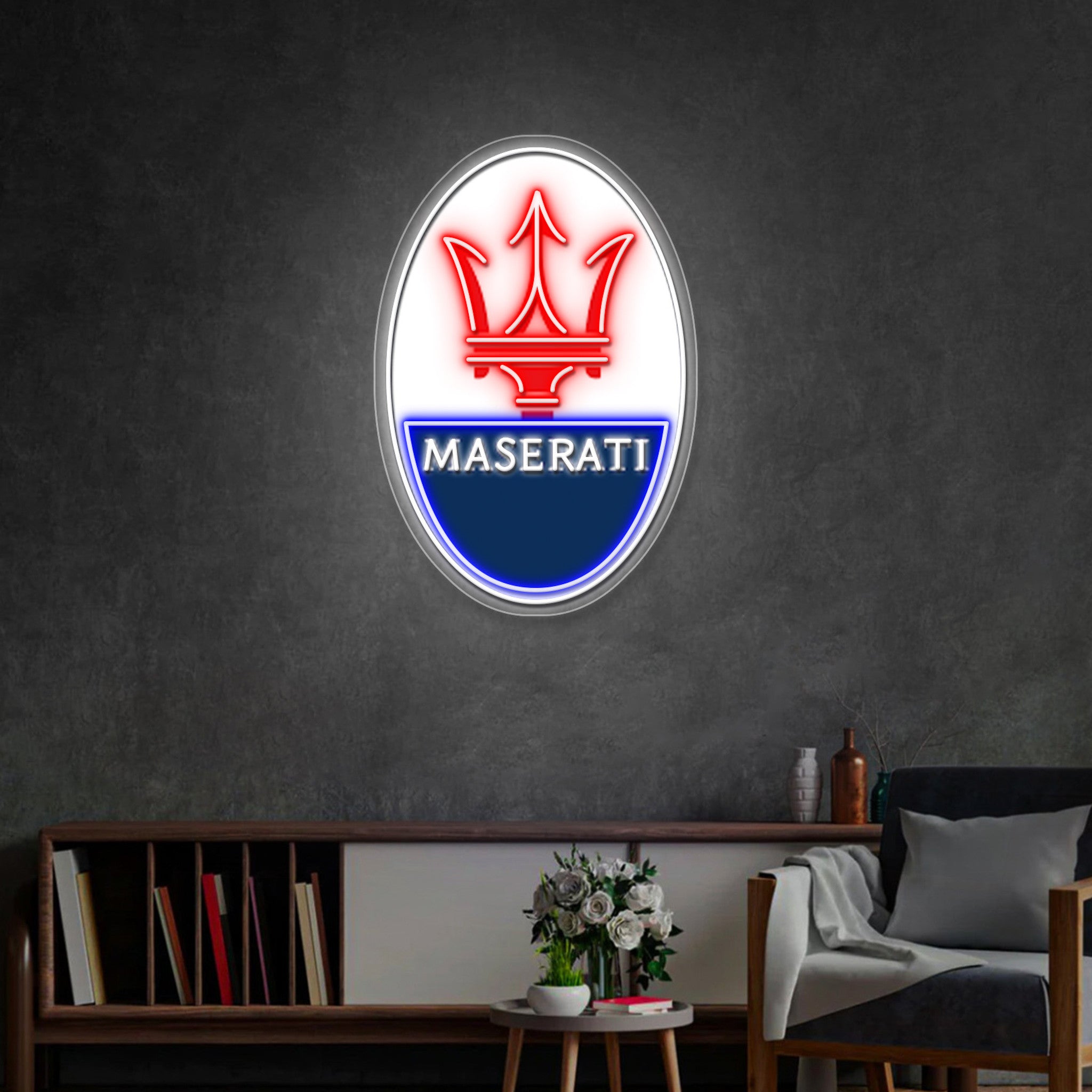 Maserati LED Neon Sign - Premium Neon Light for Maserati Enthusiasts