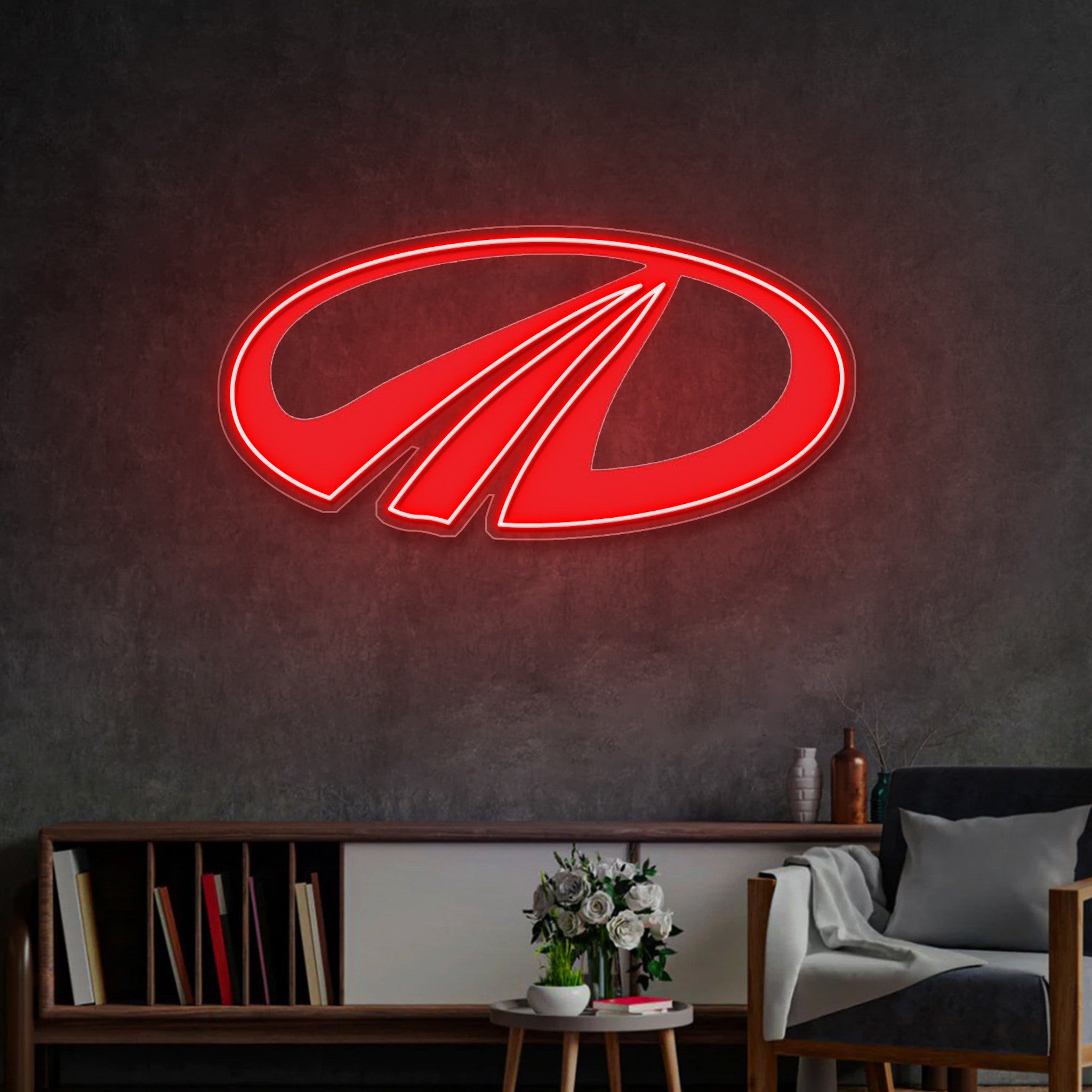 Mahindra LED Neon Sign - Premium Neon Light for Mahindra Enthusiasts