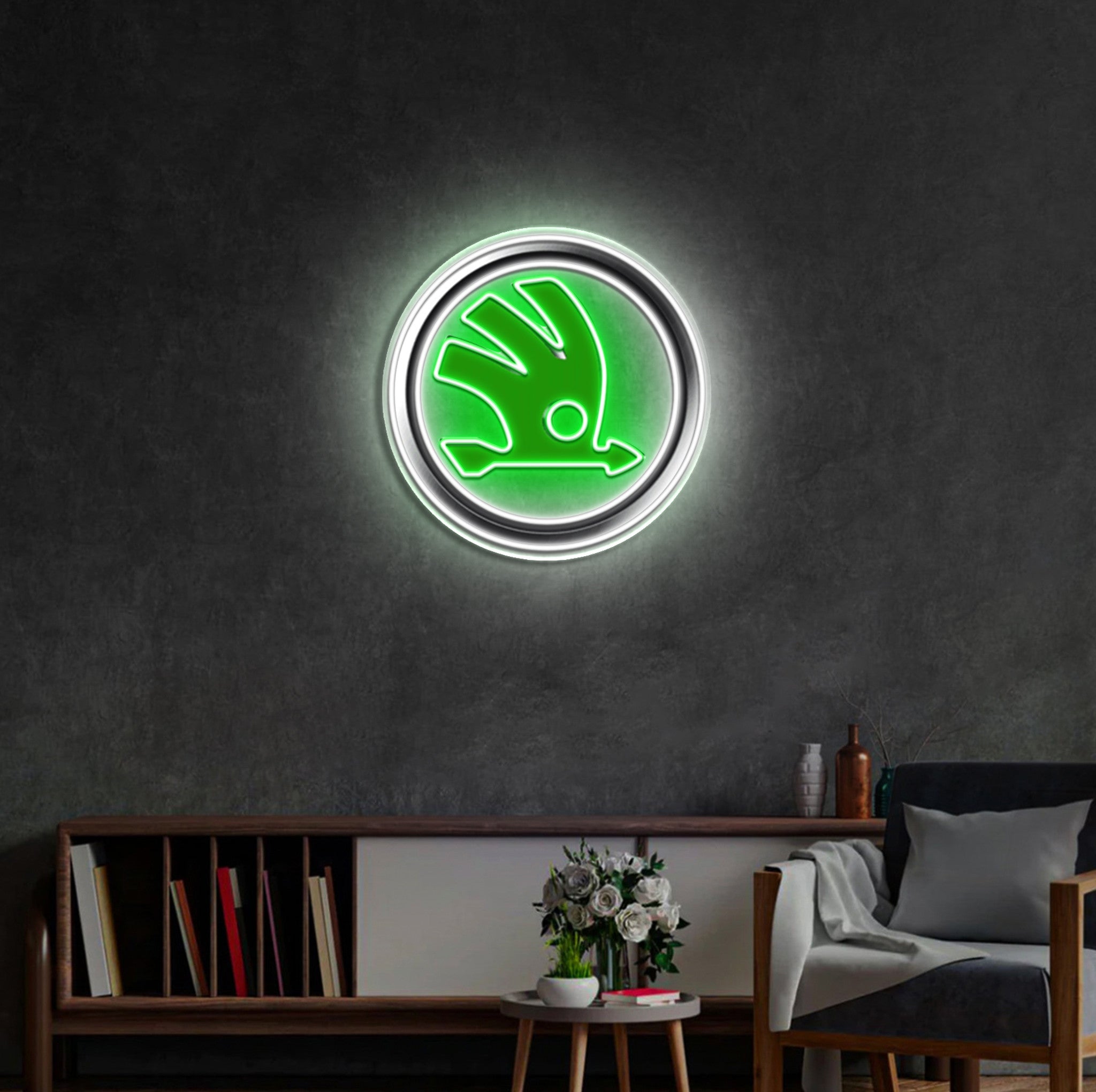 Skoda LED Neon Sign - Premium Neon Light for Skoda Enthusiasts & Garag
