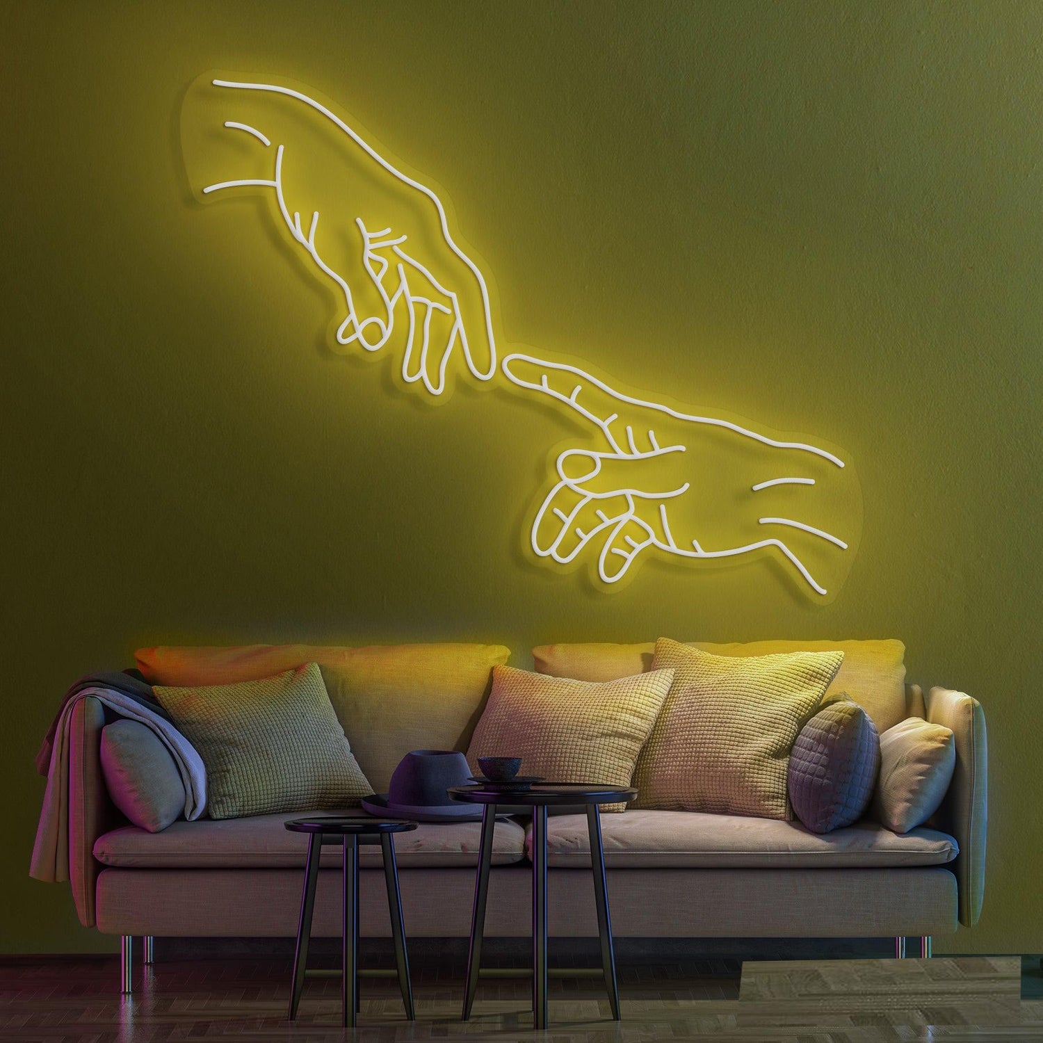Hand Of God Neon Sign - Orant Neon