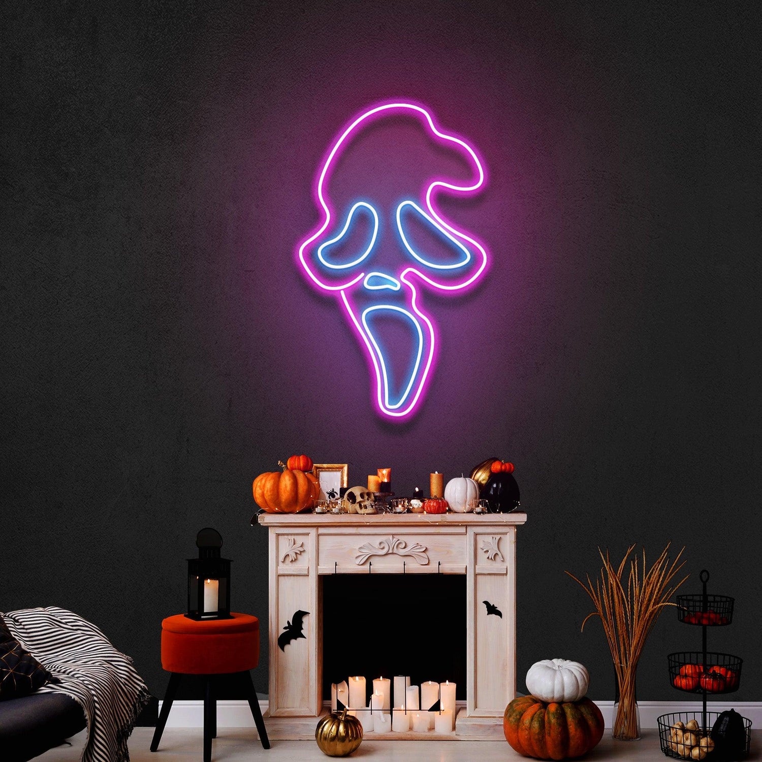 Scream Ghost Neon Sign - Orant Neon