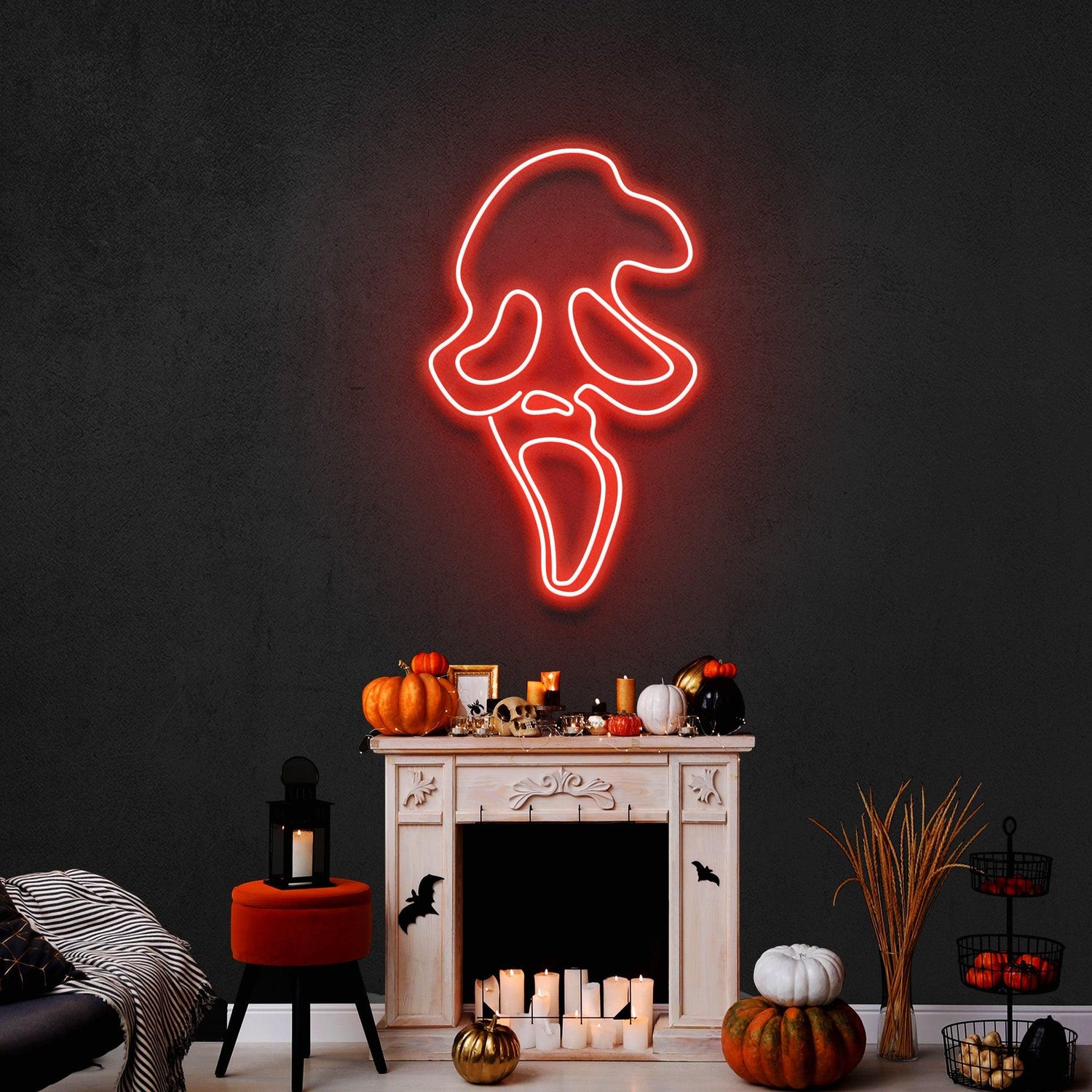 Scream Ghost Neon Sign - Orant Neon