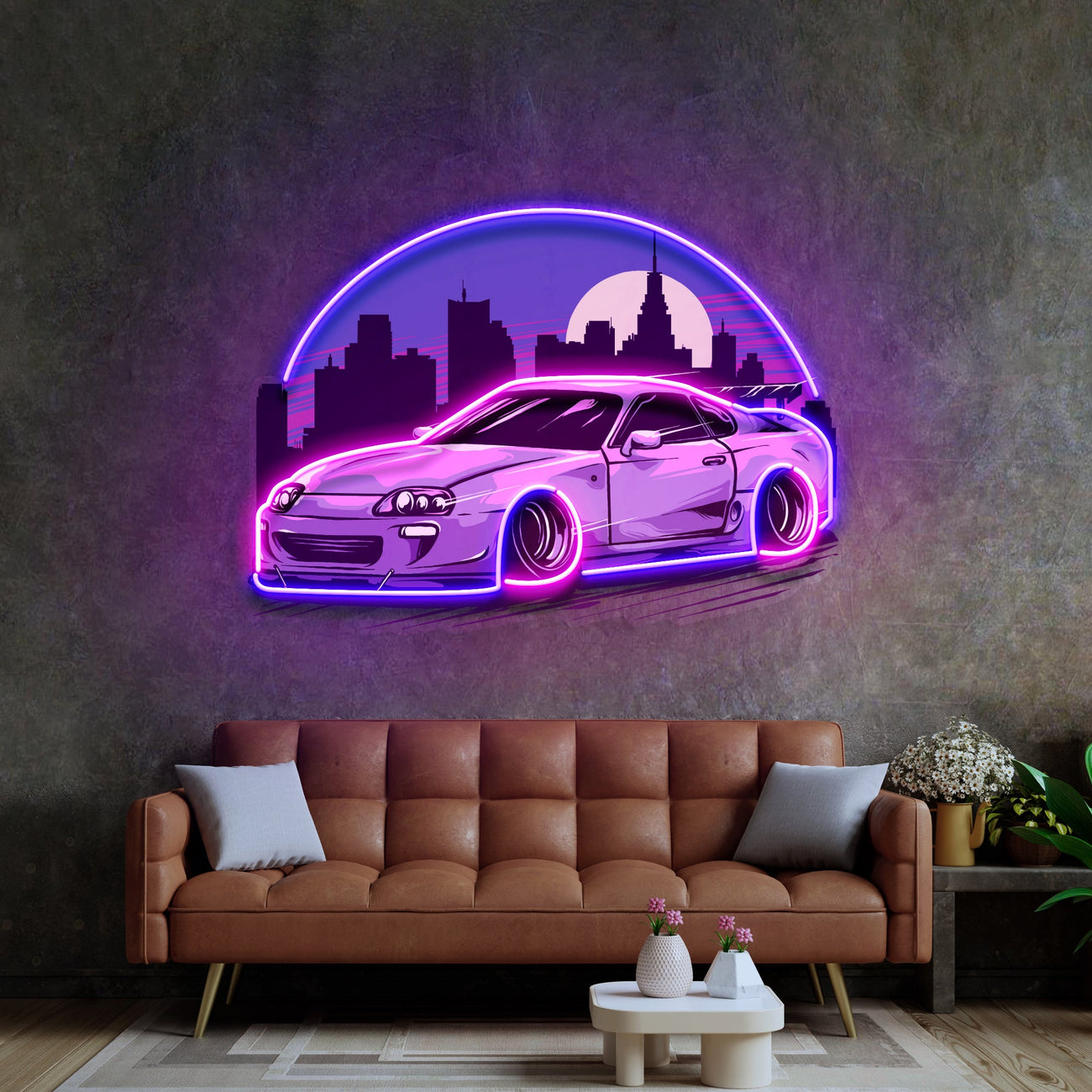 Sport car Supra Mk4 Midnight LED Neon Sign Light Pop Art - Orant Neon