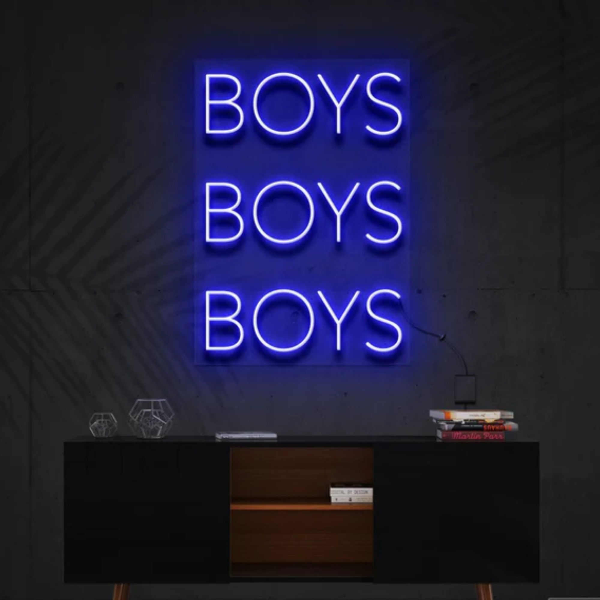 Amazing "Boys Boys Boys" neon sign for man cave