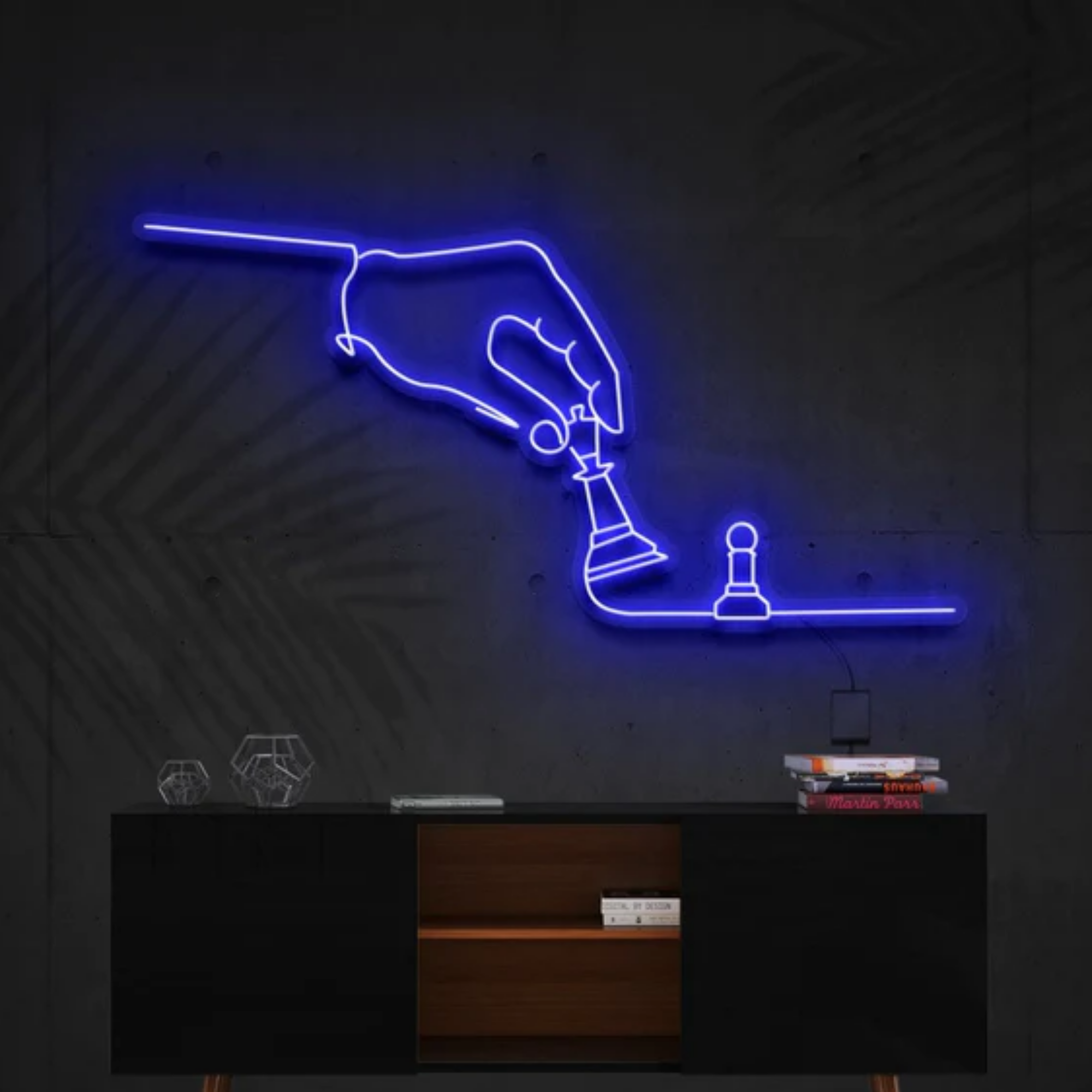 This Checkmate neon sign will become your statement to others