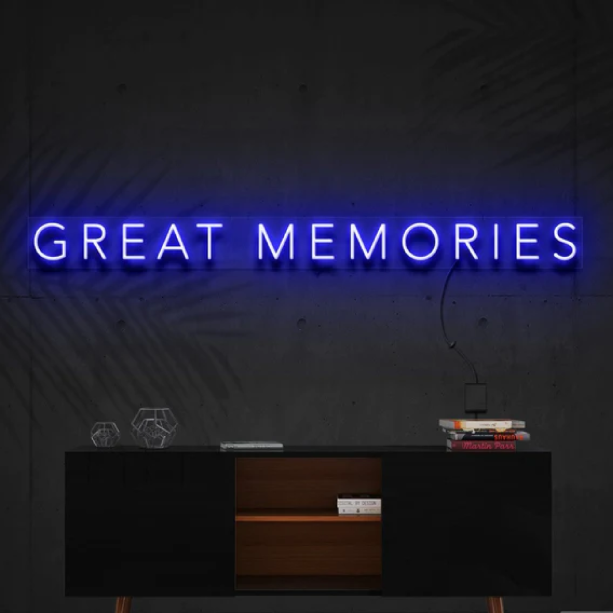 Living your best life with the "Great Memories" neon sign
