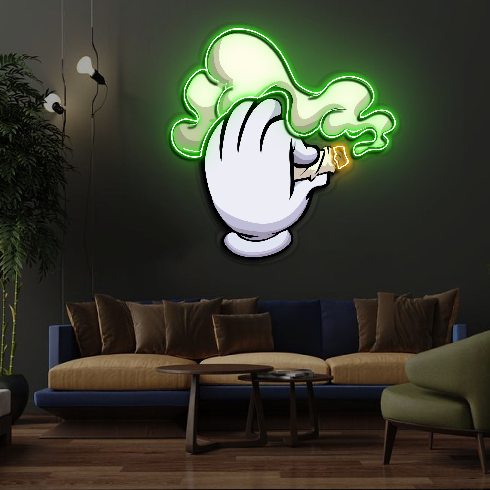 Refresh the space with Blaze It Neon x Acrylic Artwork