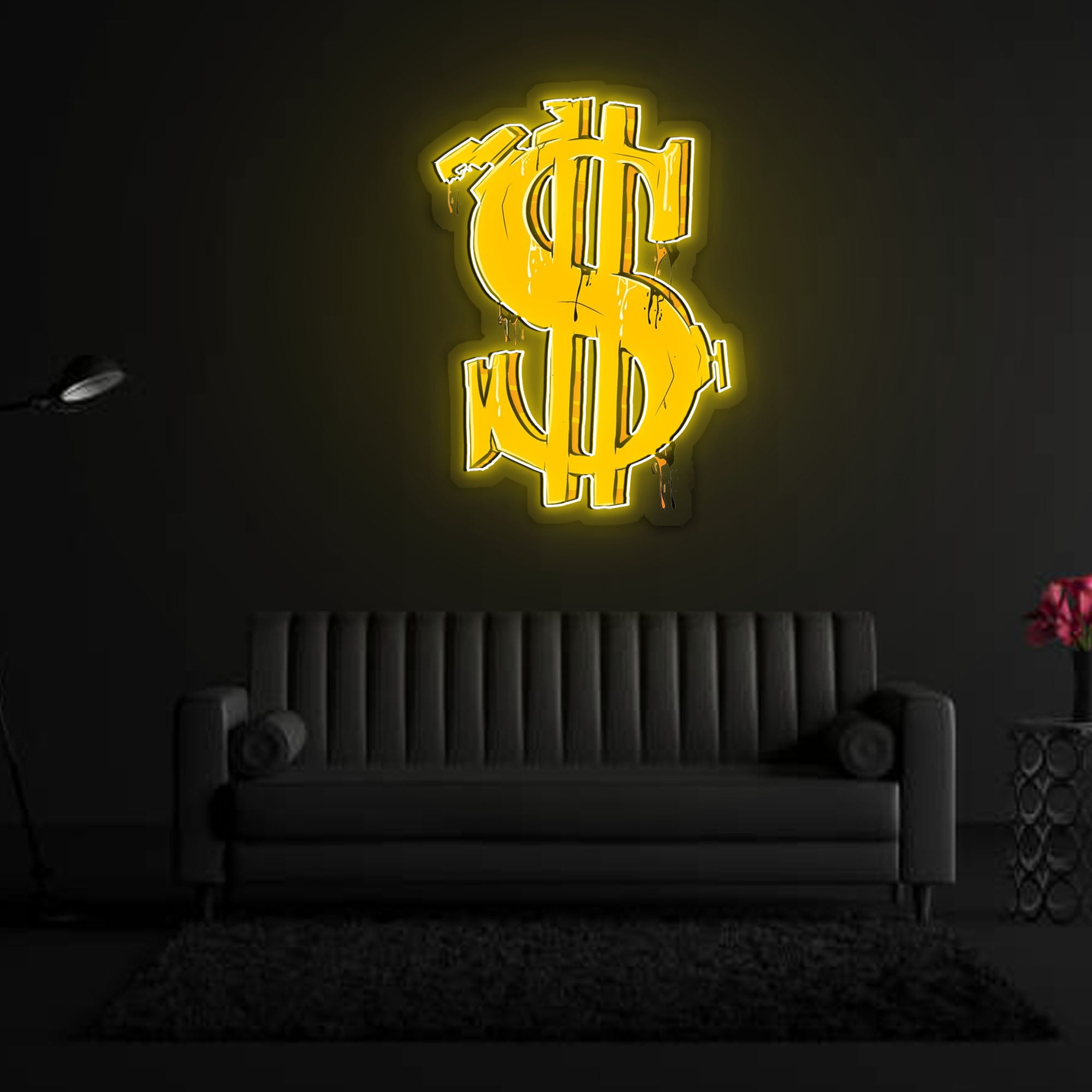 Dollar Sign Graffti Led Neon Sign | Breakthrough And Unique