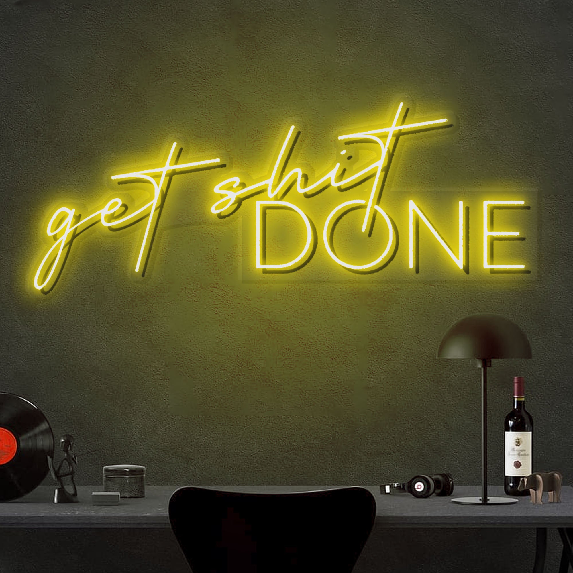 Get Shit Done Neon Sign | Start Of Rest Time