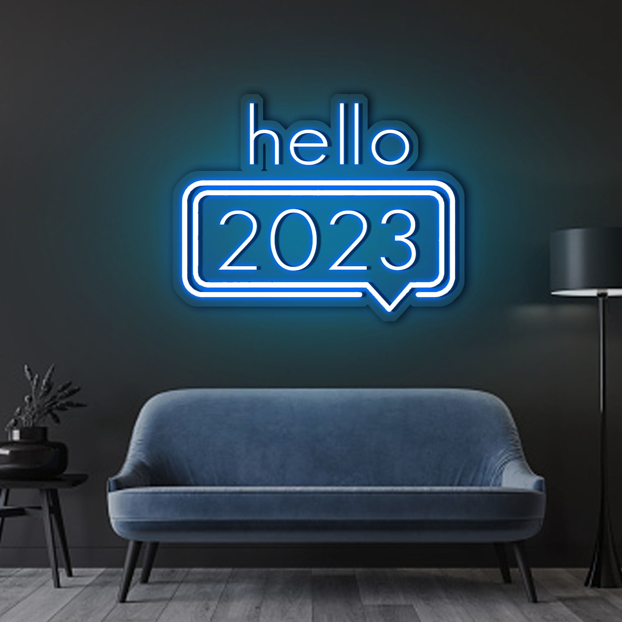 Welcome The New Year With "HELLO 2023" Neon Sign
