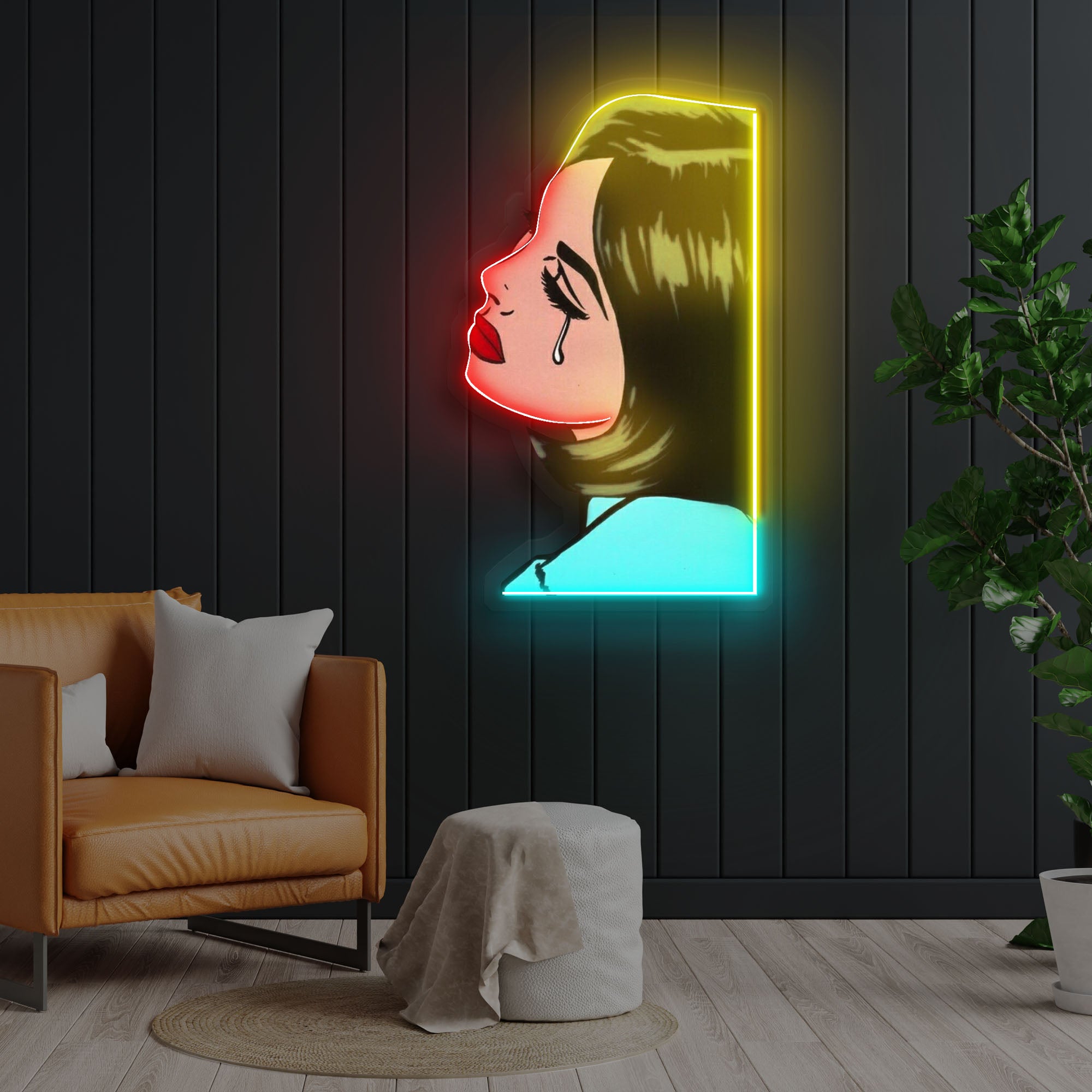Bring the unique Life is Tragic Neon x Acrylic Artwork into your space