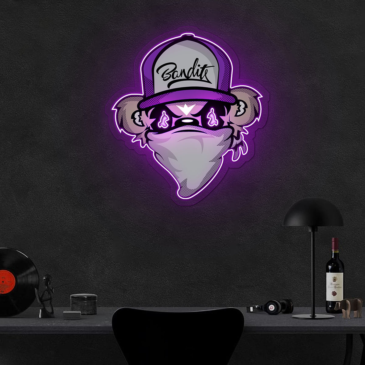 Riddler Drawing Purple Neon Sign | Breakthrough And Unique