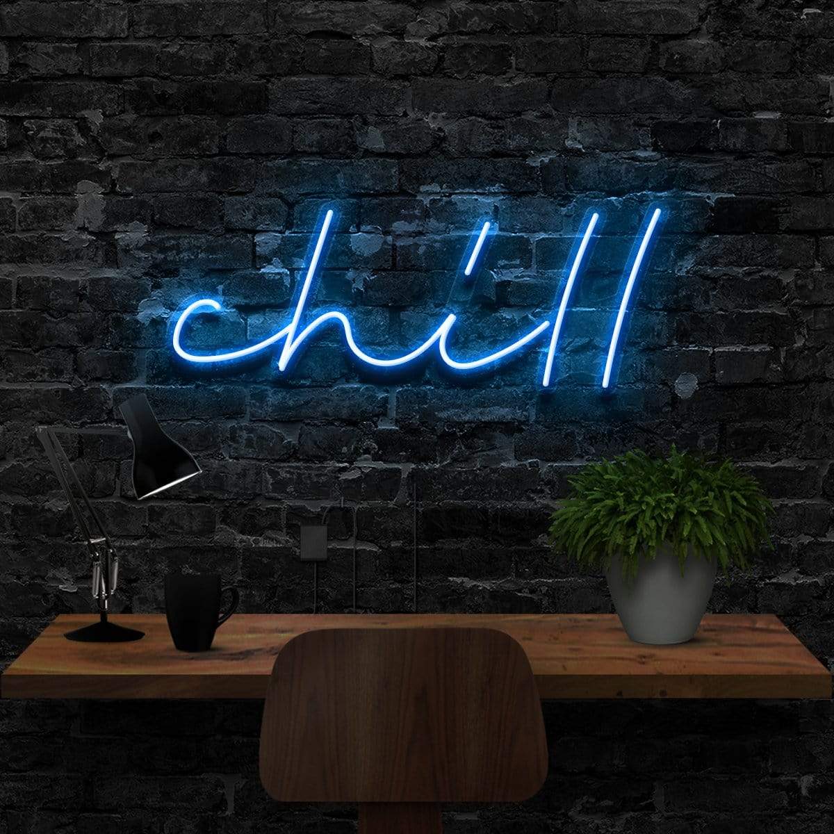 Chill neon sign - Let's enjoy your fresh mood