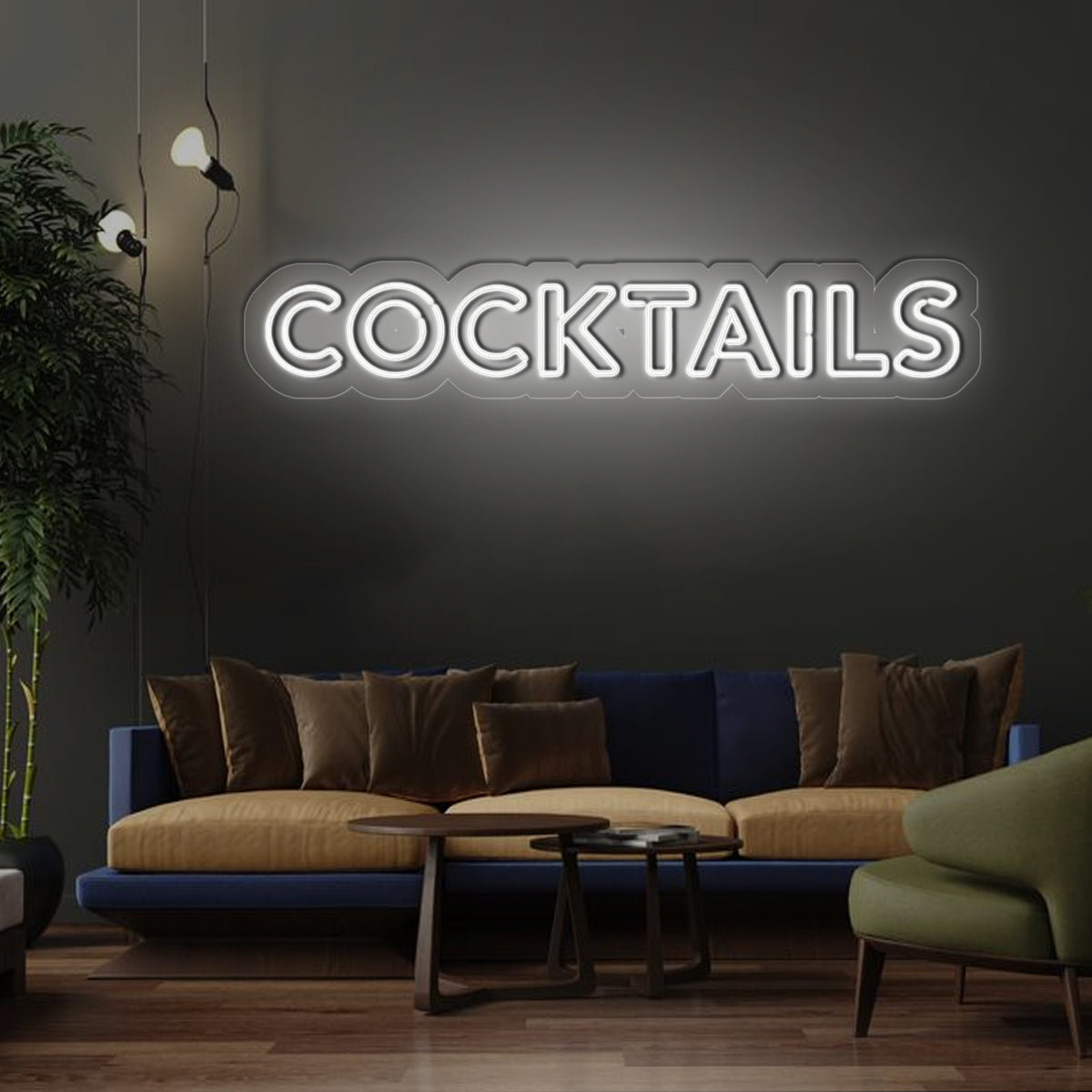 Gorgeous Neon Cocktails Sign For Your Business