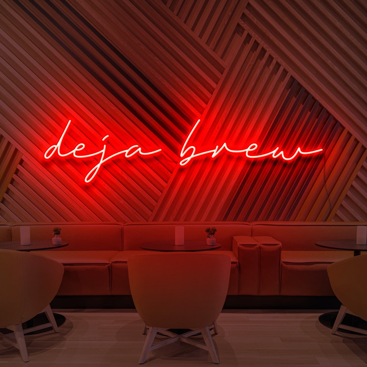 Get out of the Déjà vu with "Deja Brew" neon sign
