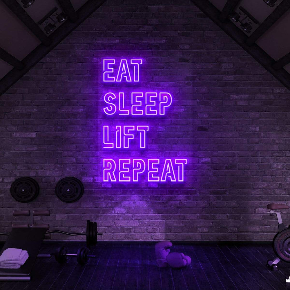Up your workout with "Eat Sleep Lift Repeat"