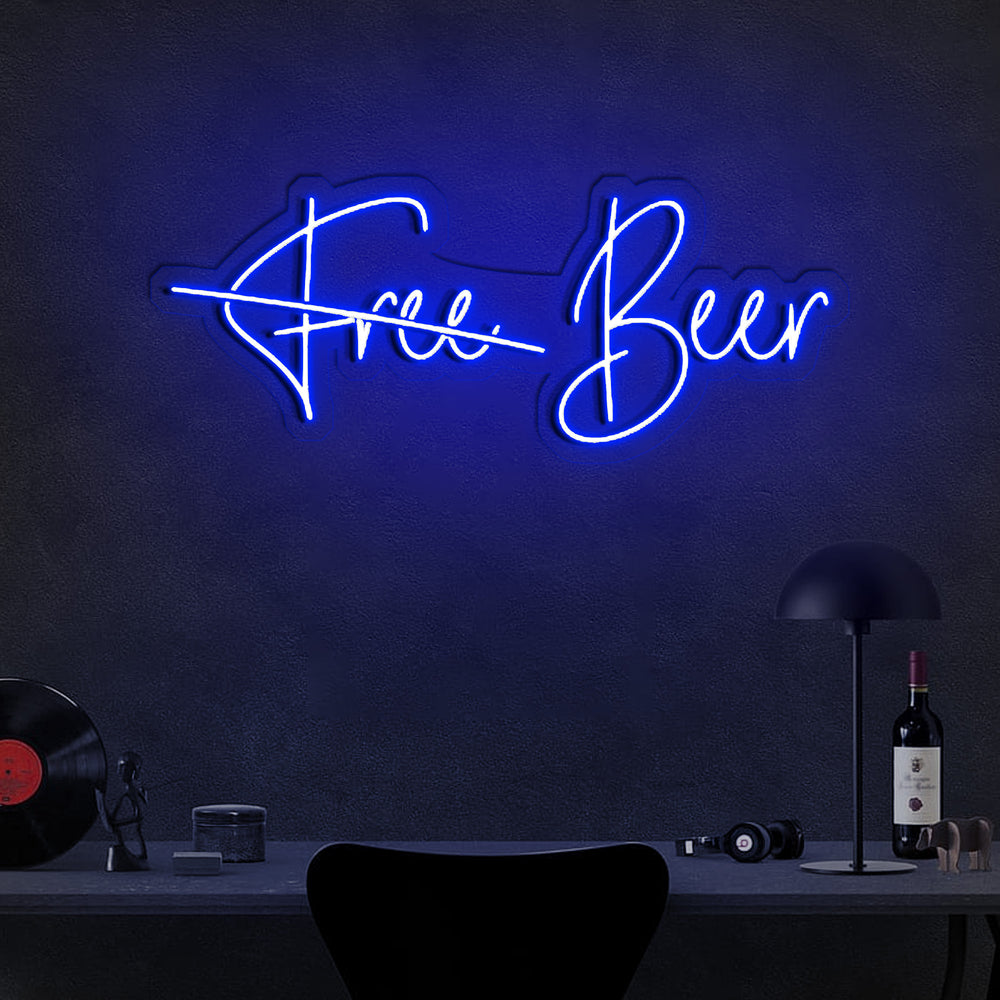 "Free Beer" for stunning bar decoration