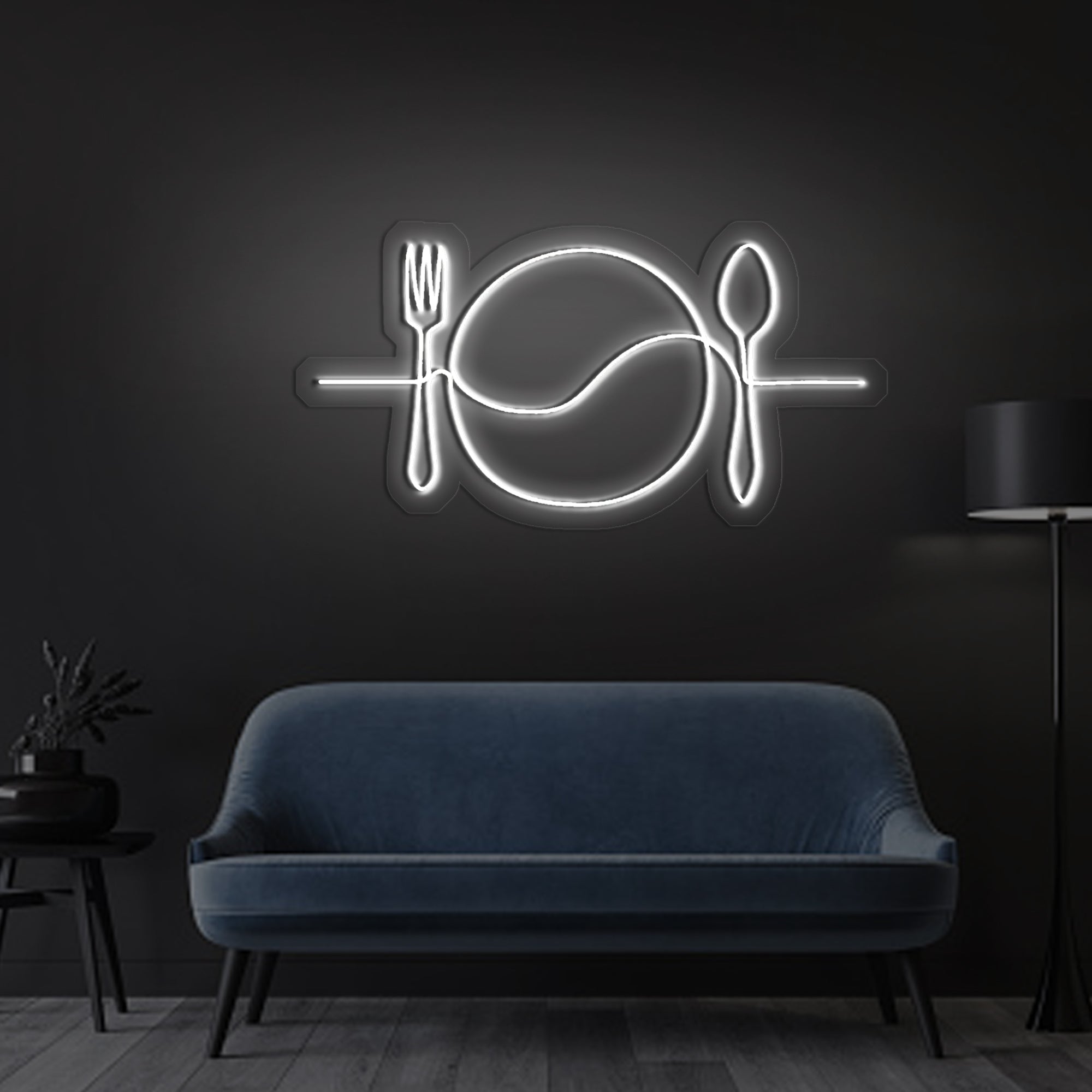 Decorate your restaurant with "Plate Line Art"