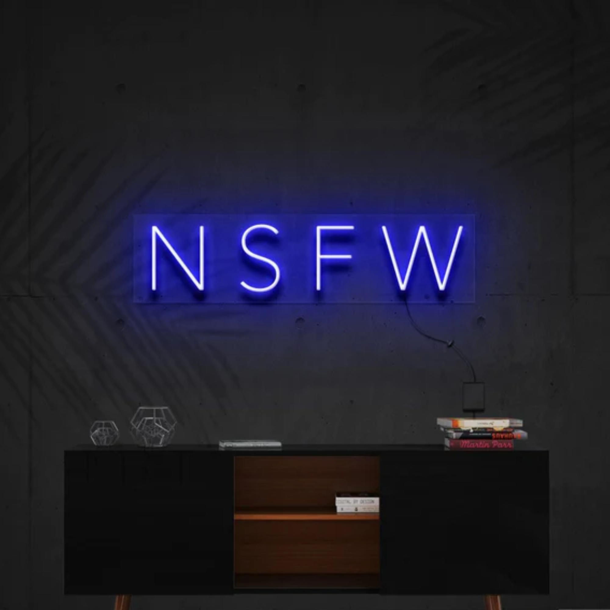 Make your private space better with Not Safe For Work neon sign