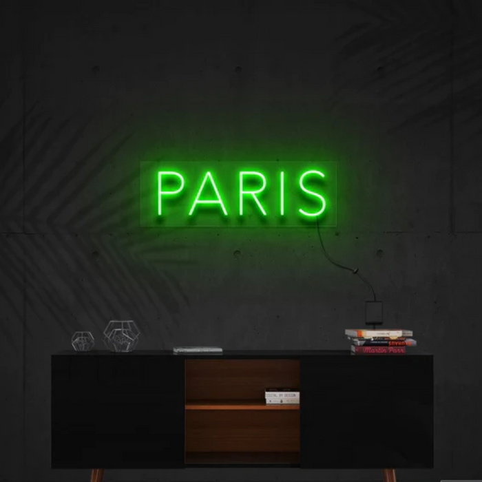 Paris neon sign is the best ideal for your space